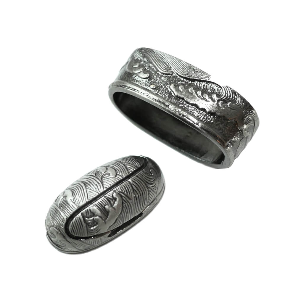 Higo Nami (Waves) Fuchi/Kashira