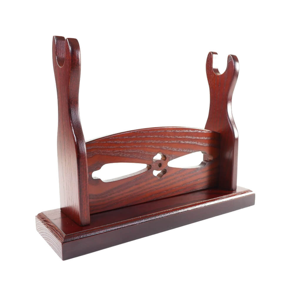 Horizontal Tanto Stand - Premieu Japanese Wood Keyaki