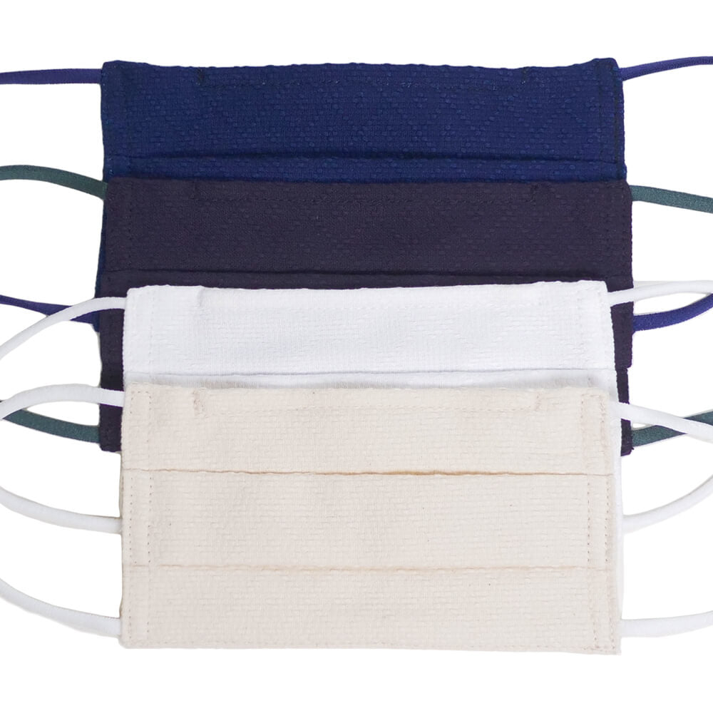 Face Covering Cloth Mask - Sashiko Rice Grain Original Japanese Fabric